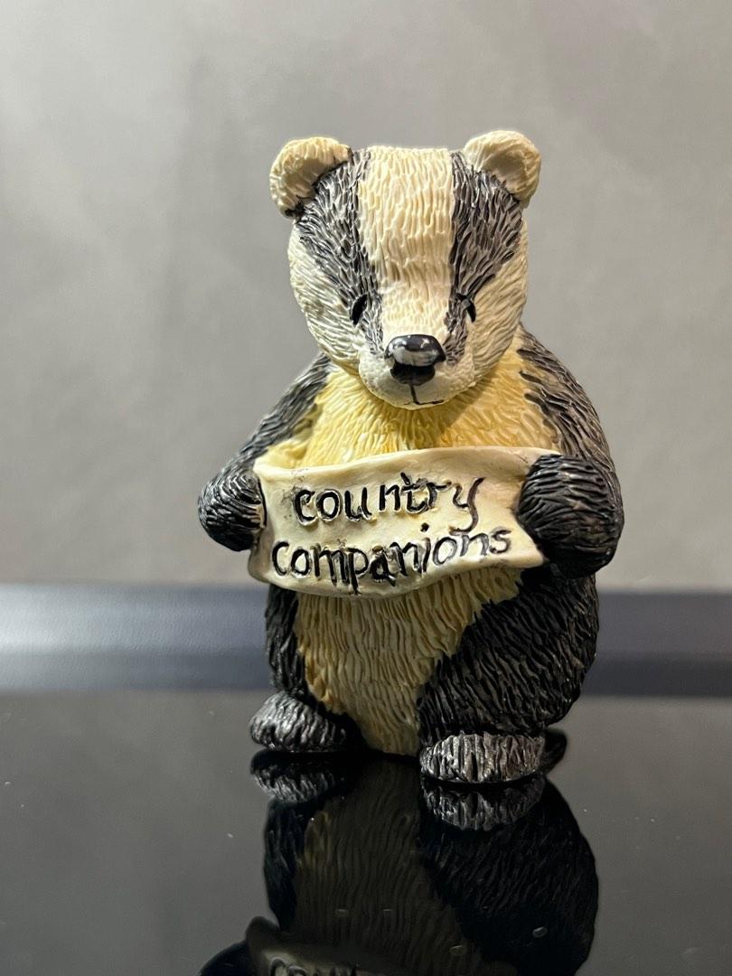 Vintage Gordon Fraser Country Companions Hand Painted Badger Figure ...