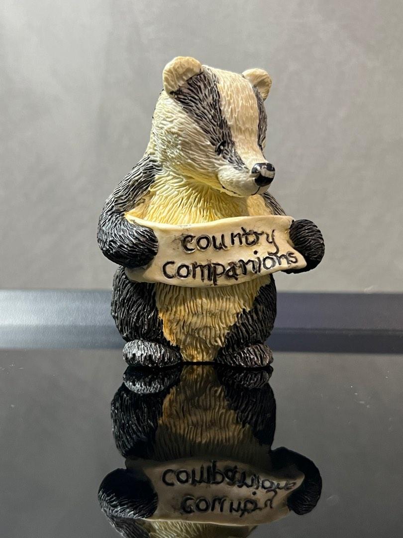 Vintage Gordon Fraser Country Companions Hand Painted Badger Figure ...