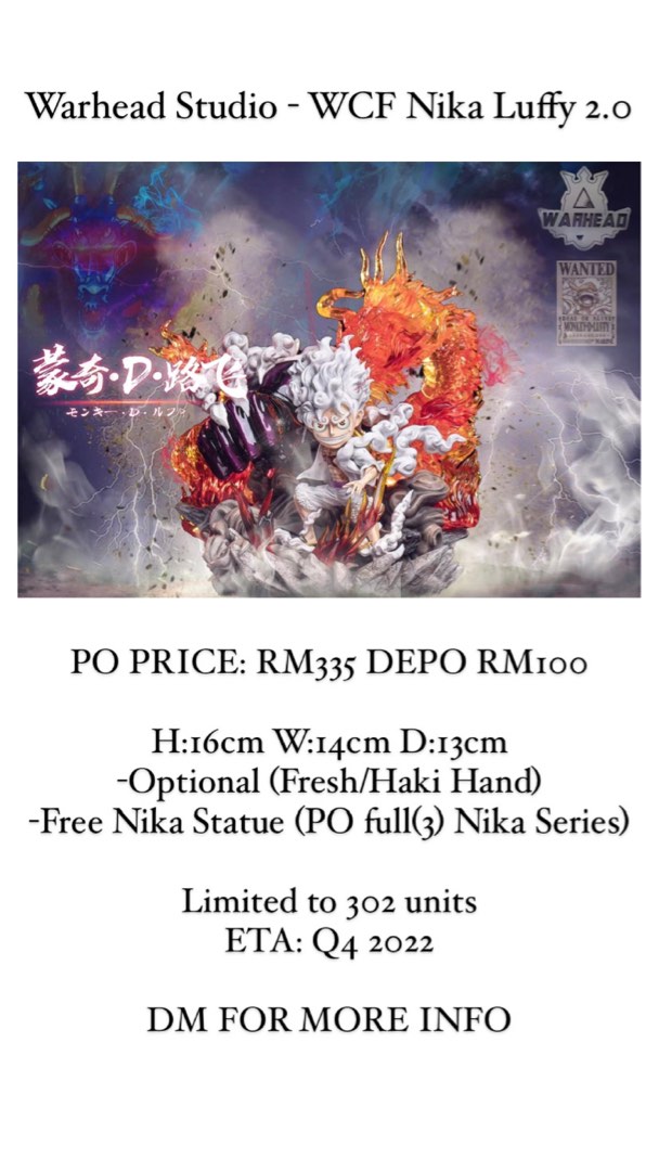 Warhead Studio - WCF Nika Luffy 2.0, Hobbies & Toys, Toys & Games on Carousell