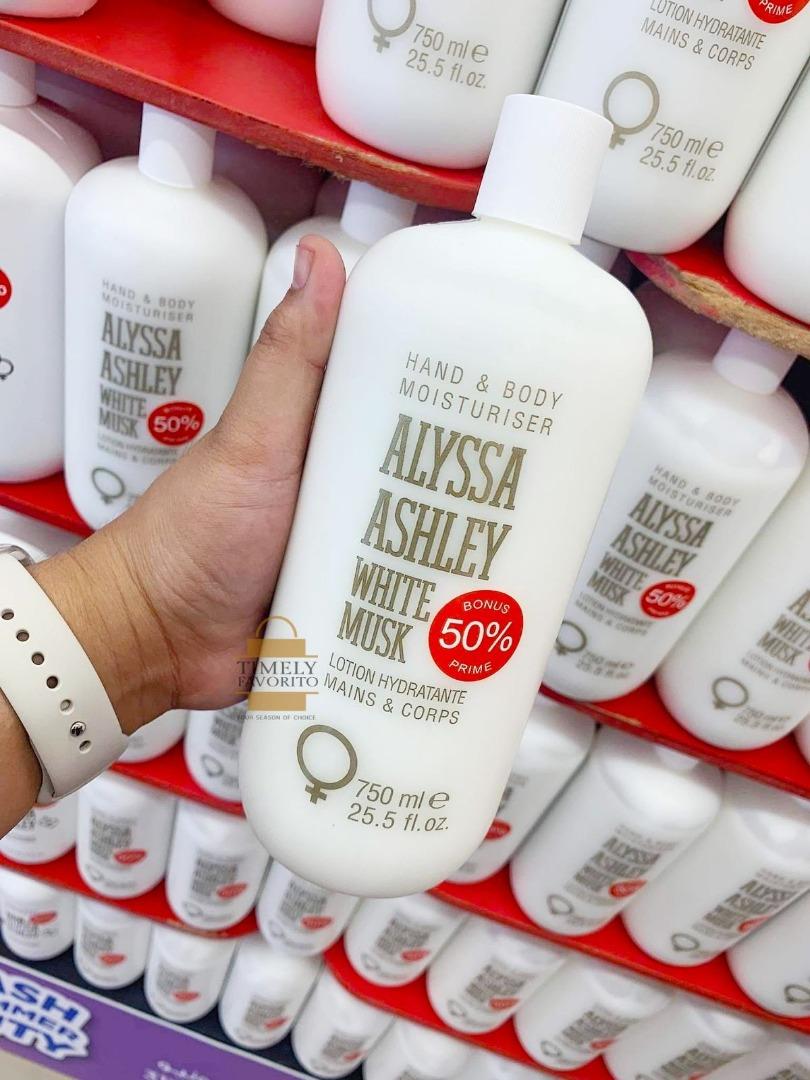 White Musk/Musk by Alyssa Ashley Hand & Body Lotion 750ml, Beauty ...