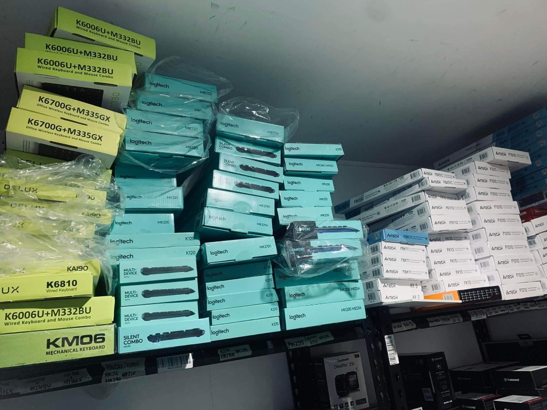 Wireless and Wired Keyboard and Mouse Combos (Logitech, A4Tech, Delux ...