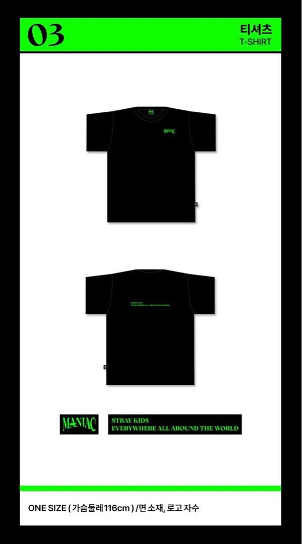 [WTS/LFB] Stray Kids Maniac Merch Cap T-shirt Hoodie Eco bag Pin Button ...