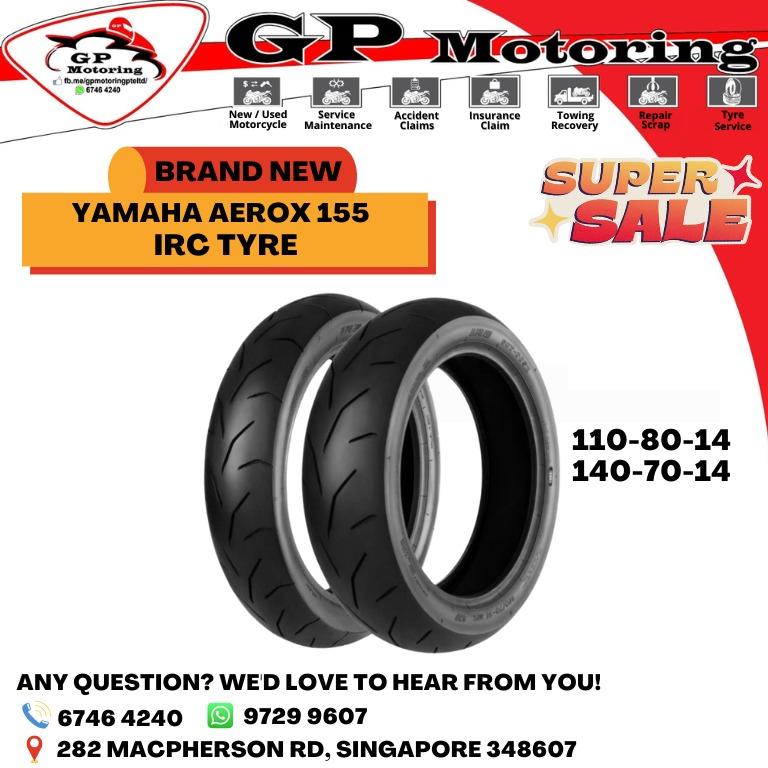 IRC Yamaha Aerox Tyre, Motorcycles, Motorcycle Accessories on Carousell