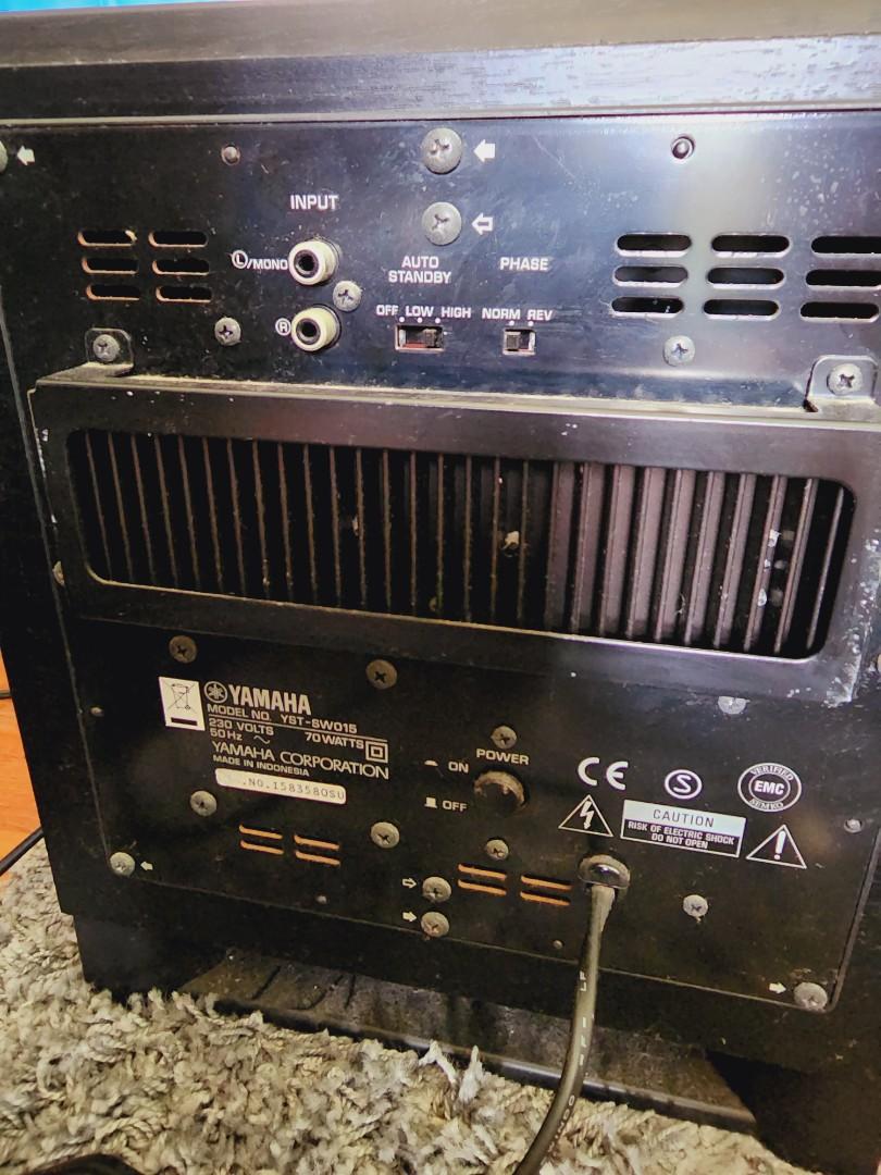 Yamaha YST SW015 subwoofer, Audio, Soundbars, Speakers & Amplifiers on ...