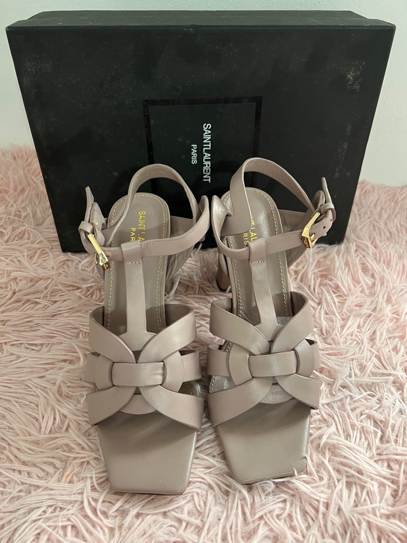 YSL Tribute Block Heels 36, Women's Fashion, Footwear, Heels on Carousell
