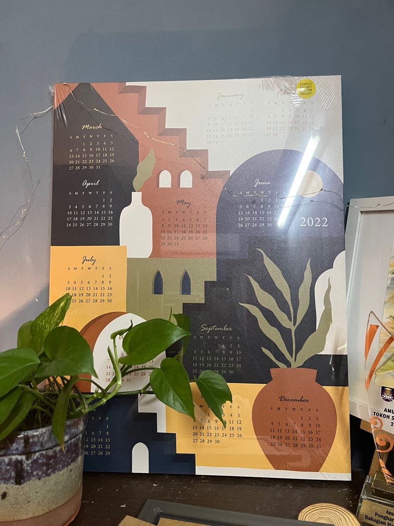 2022 Calendar A2 Size Kaison, Furniture & Home Living, Home Decor, Wall ...