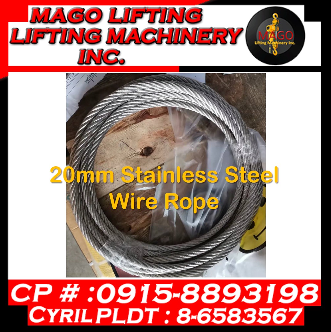 20mm Stainless Steel Wire Rope per meter, Commercial & Industrial ...