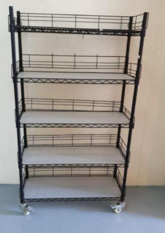 5 Tier Rack with Wheels Heavy Duty (Last Piece), Furniture & Home ...