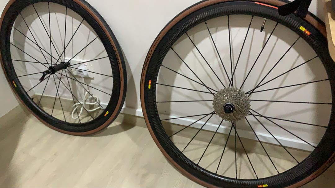 700c Carbon Wheelset Rim Brake Clincher 38mm 11 speed Shimano Powerway ...