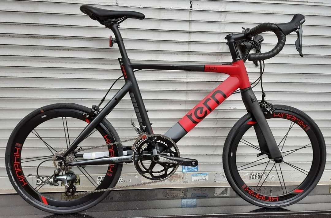 黑灰紅色 TERN ROJI BIKE 2021 SURGE PRO 451小輪徑 彎把 2X10速 (47cm / 52CM架)香港行貨, 運動產品, 單車及配件, 單車 - Carousell