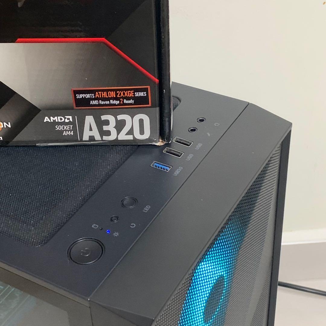 Aftershock RAPID Gaming PC Desktop (Ryzen 3 3200G, GTX 1650 Super, 8 GB ...