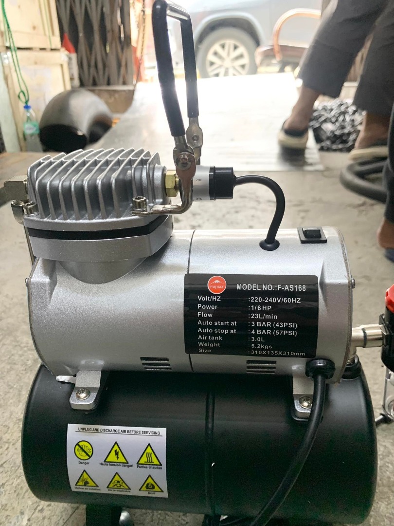 AIRBRUSH COMPRESSOR, Commercial & Industrial, Industrial Equipment on ...