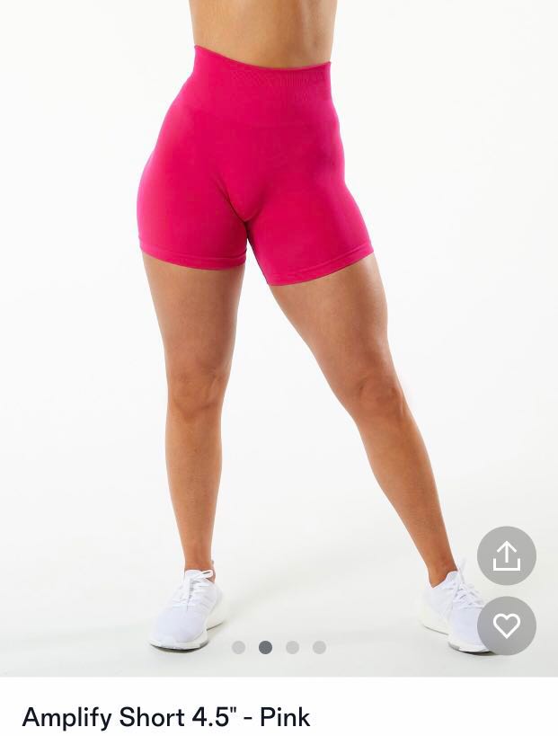 Alphalete Amplify Shorts- Hot Pink, 女裝, 運動服裝 - Carousell
