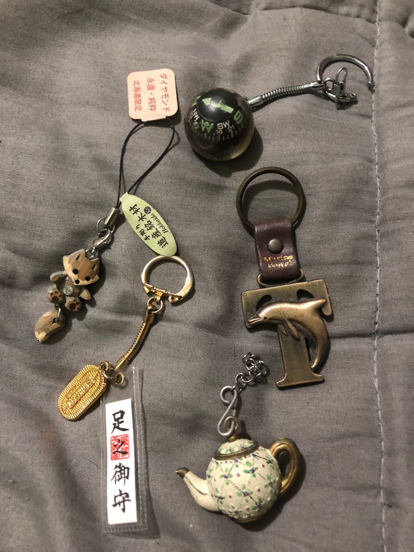 Assorted old keychains and tags, Hobbies & Toys, Memorabilia ...