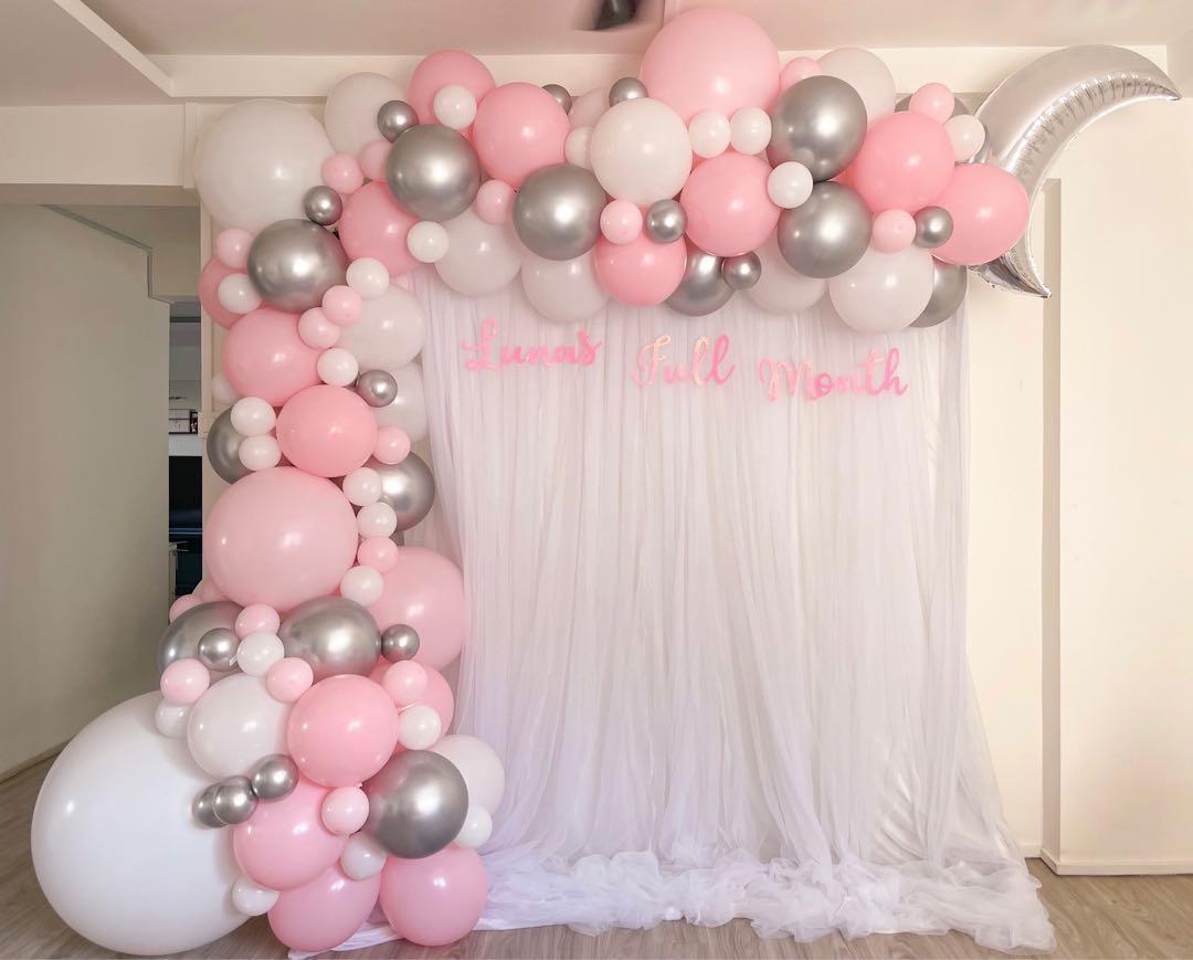 [Set-up] Signature Balloon Garland Backdrop, Hobbies & Toys, Stationery ...