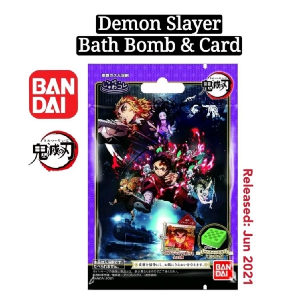 Bandai Japan Demon Slayer Bath Bombs + Collectible cards, Hobbies ...
