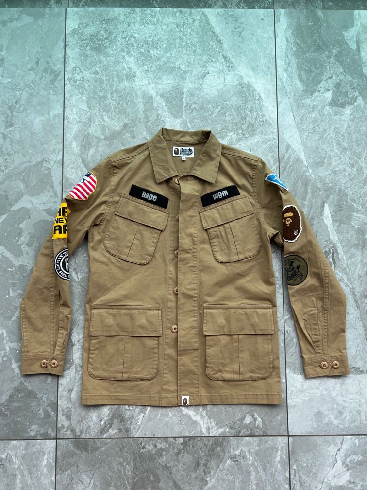 Bape Military Coat, Men's Fashion, Coats, Jackets and Outerwear on ...