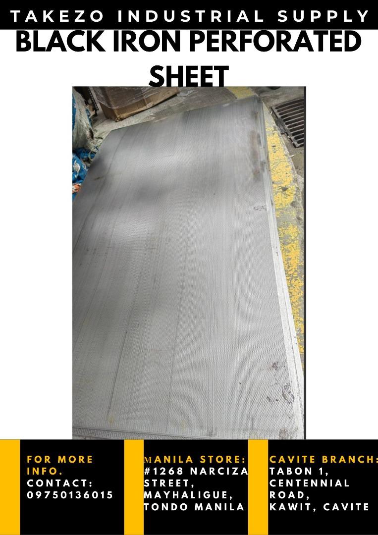Black Iron Perforated Sheet, Commercial & Industrial, Industrial ...