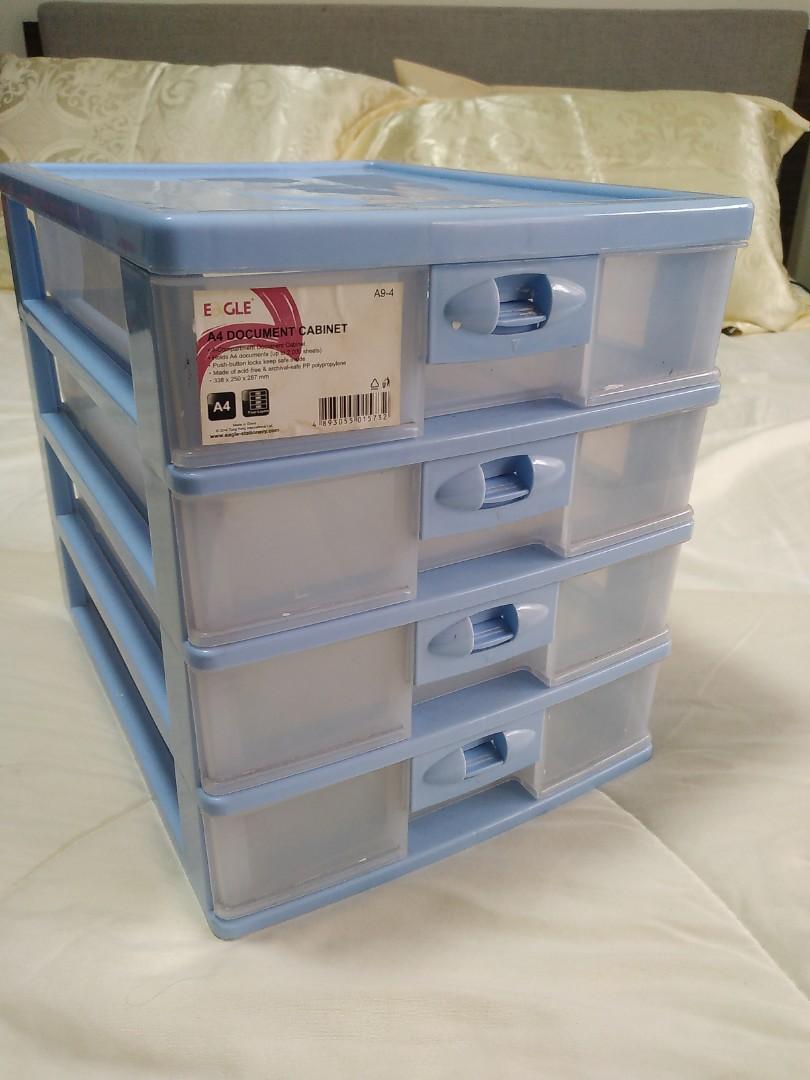 Blessing small table drawers / A4 document cabinet, Furniture & Home ...