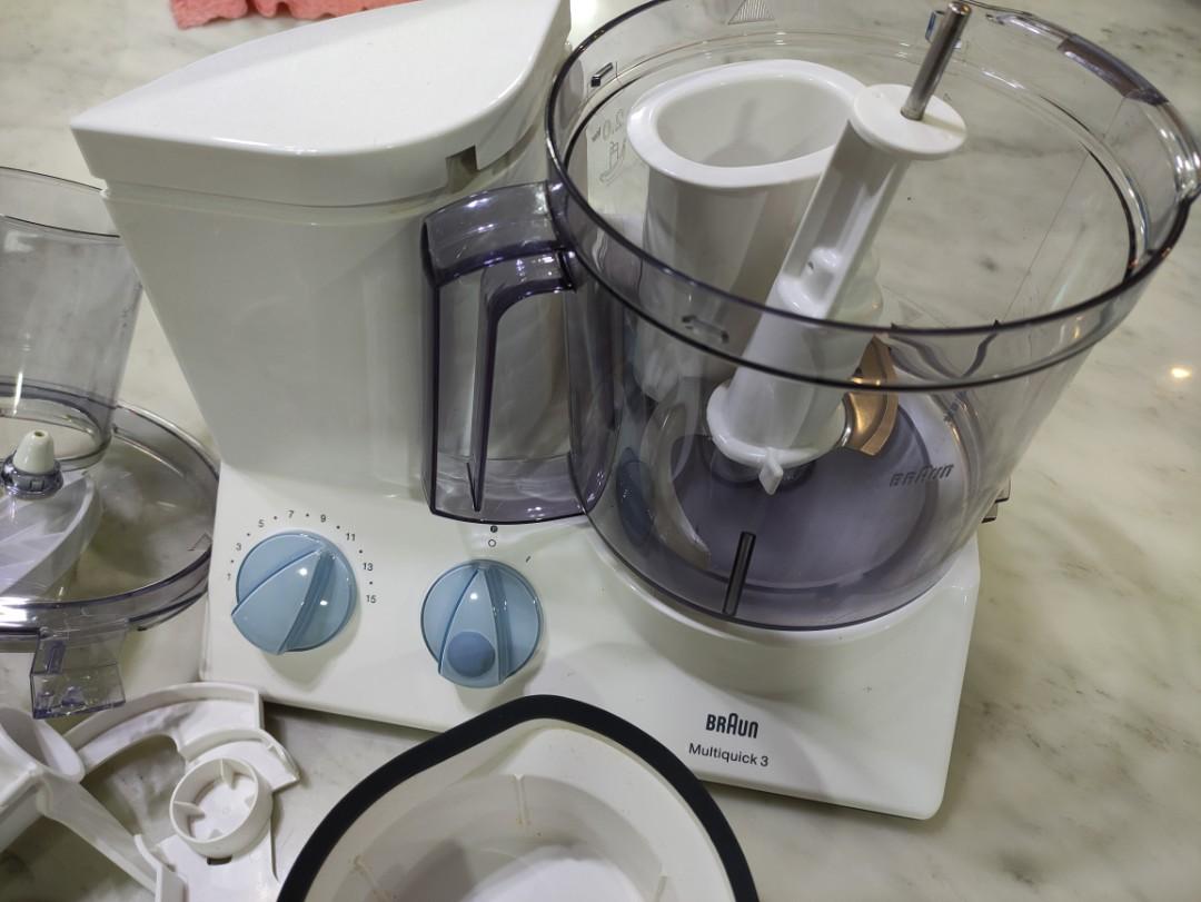 Braun Food Processor Multiquick 3 kitchen machine K 600, TV & Home ...