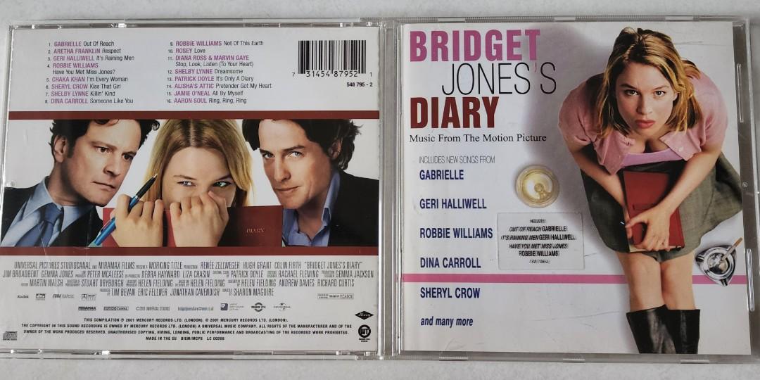 Bridget Jones Diary ( ORIGINAL SOUNDTRACK ) CD, Hobbies & Toys, Music ...
