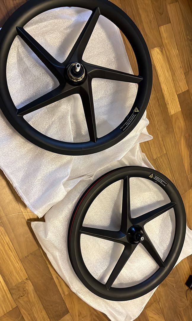 Brompton Sema 16 inch 5 spokes carbon wheelset up to 5 speeds, Sports ...