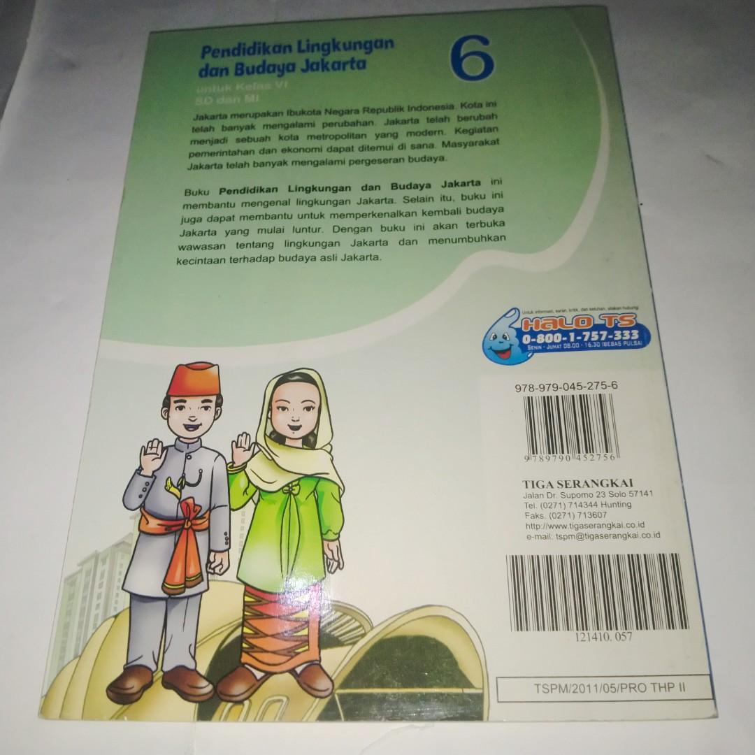 Buku Pelajaran Pendidikan Lingkungan dan Budaya Jakarta untuk Kelas VI ...