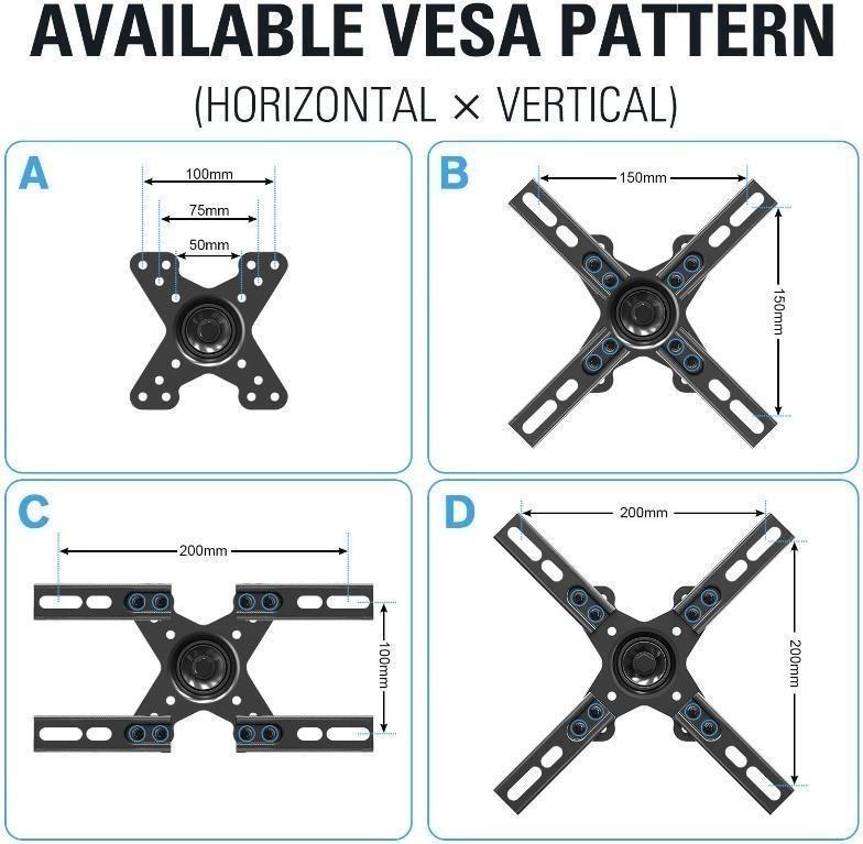 [C4161]Mounting Dream TV Wall Mount Bracket Swivel and Tilt Monitor ...