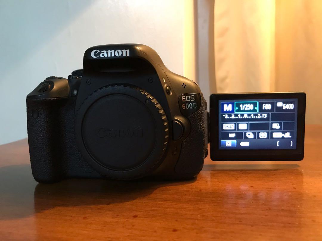 Canon EOS 600D (Flip and tilt screen), Photography, Cameras on Carousell