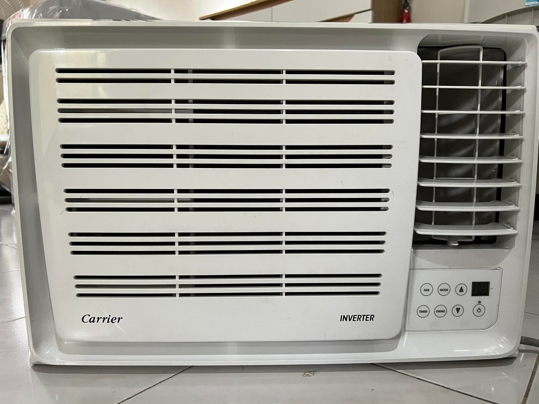 1.0 HP Carrier Window Type Aircon Inverter, TV & Home Appliances, Air ...