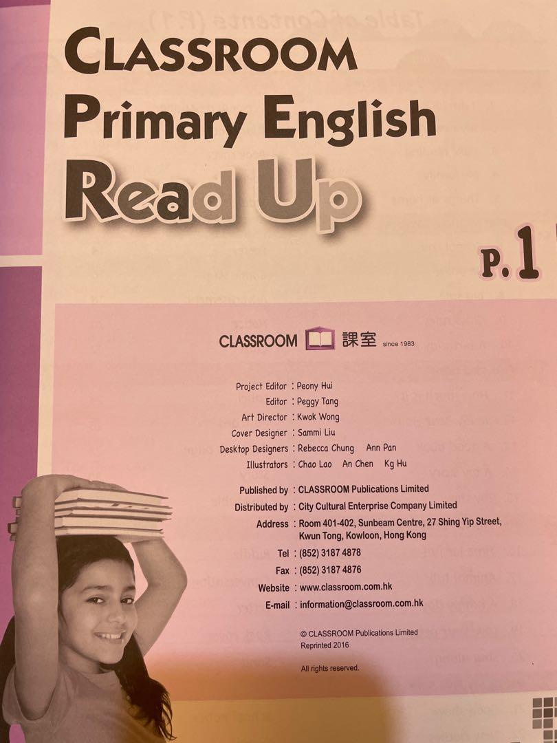 Classroom Primary English Read Up P1, 興趣及遊戲, 書本 & 文具, 書本及雜誌 - 補充練習 ...