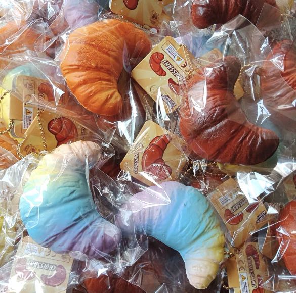 Croissant Squishy, Hobbies & Toys, Toys & Games on Carousell