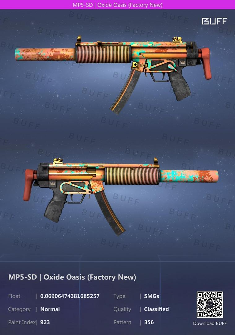 CSGO mp5-sd oxide oasis, Video Gaming, Gaming Accessories, In-Game ...