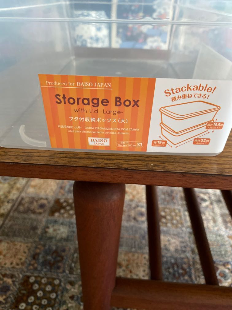 Daiso Storage boxes, Furniture & Home Living, Home Improvement ...