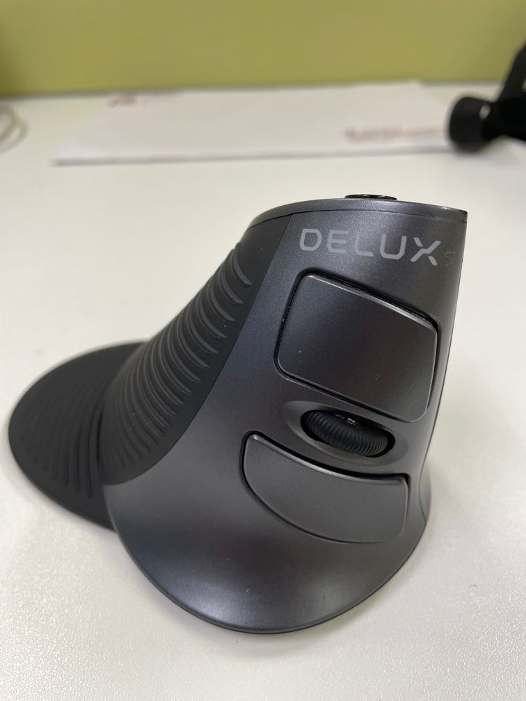 Delux人體工學無線滑鼠 Mouse, 電腦＆科技, 電腦周邊及配件, 電腦滑鼠及相關產品 - Carousell