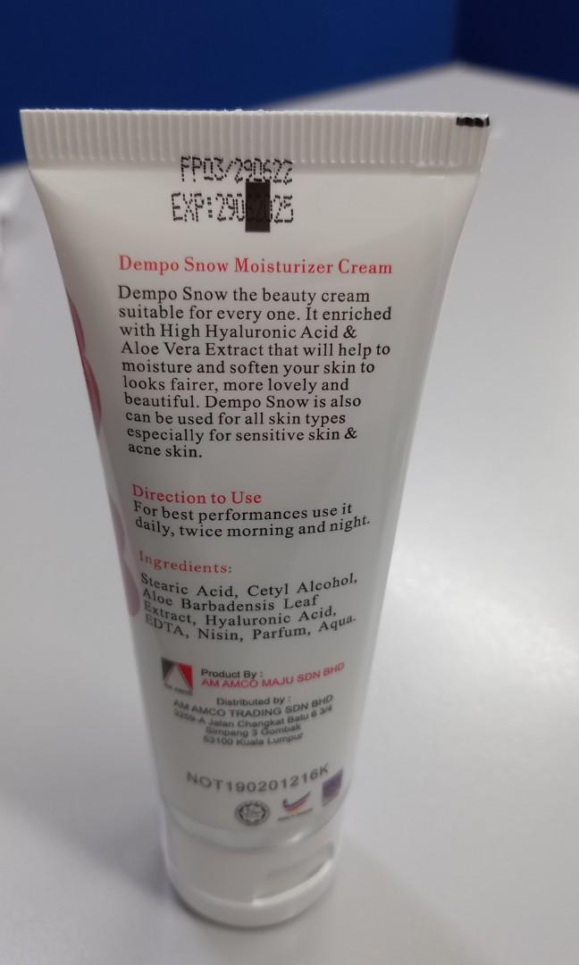 Dempo Snow moisturising Cream, Beauty & Personal Care, Bath & Body, Body Care on Carousell