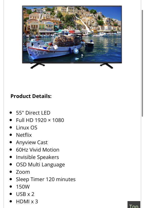 Devant 55” Full HD SMART TV 2019 , TV & Home Appliances, TV ...
