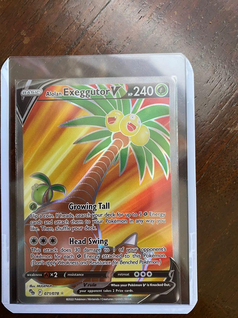 Dragonite Vstar and Alolan Exeggutor V Full Art, Hobbies & Toys, Toys ...