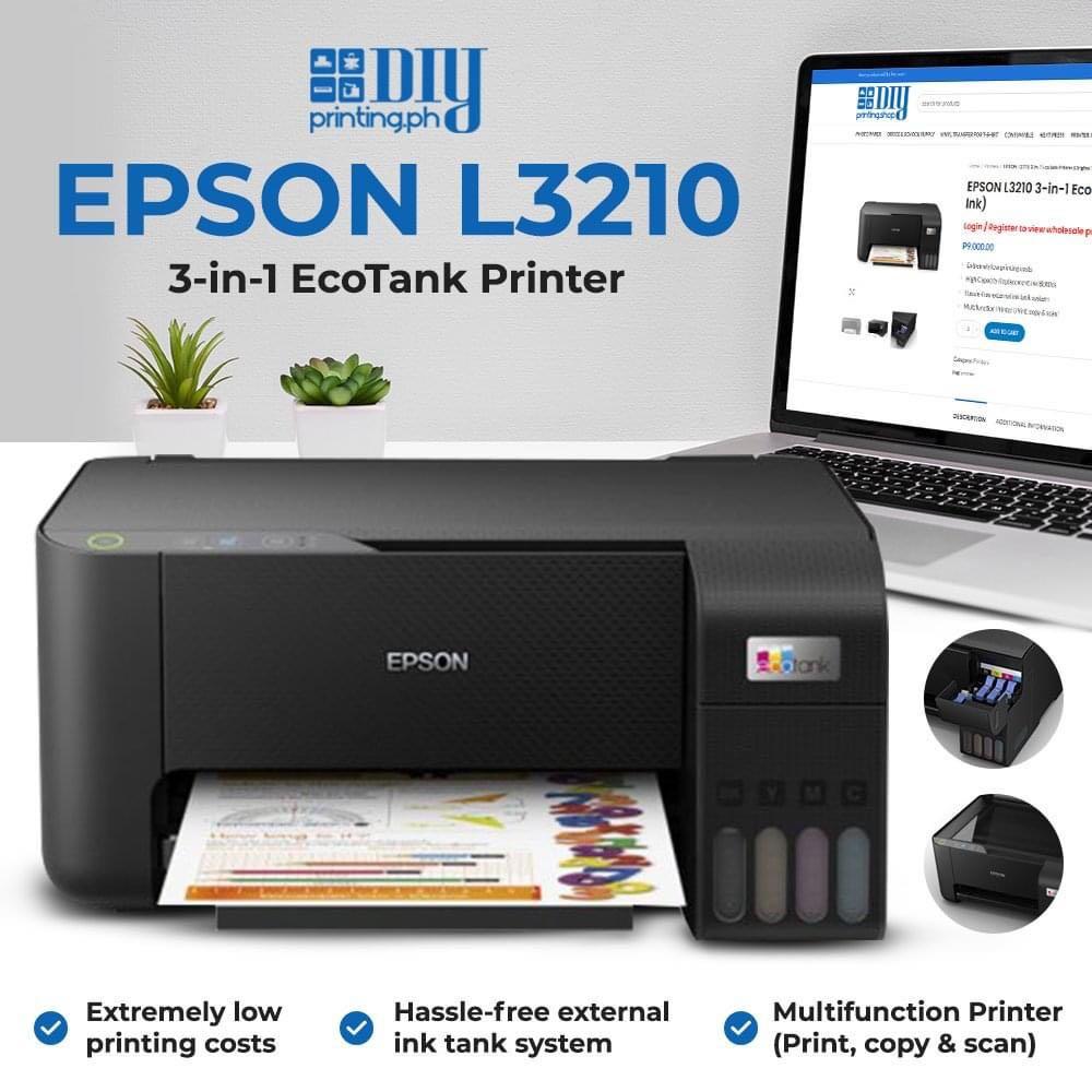 EPSON L3210 3in1 Print, Scan & Copy, Computers & Tech, Printers ...