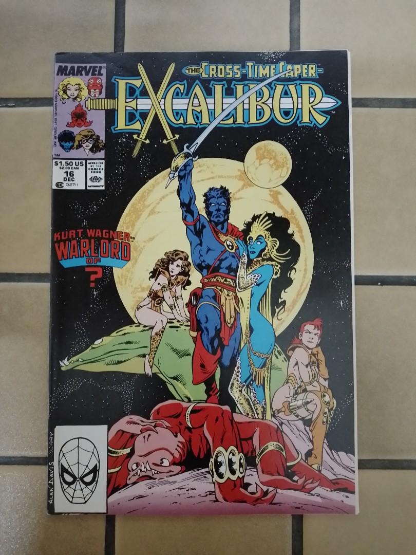 Excalibur #16 ( Alan Davis - Cover Art ) Marvel Copper Age Issue ...