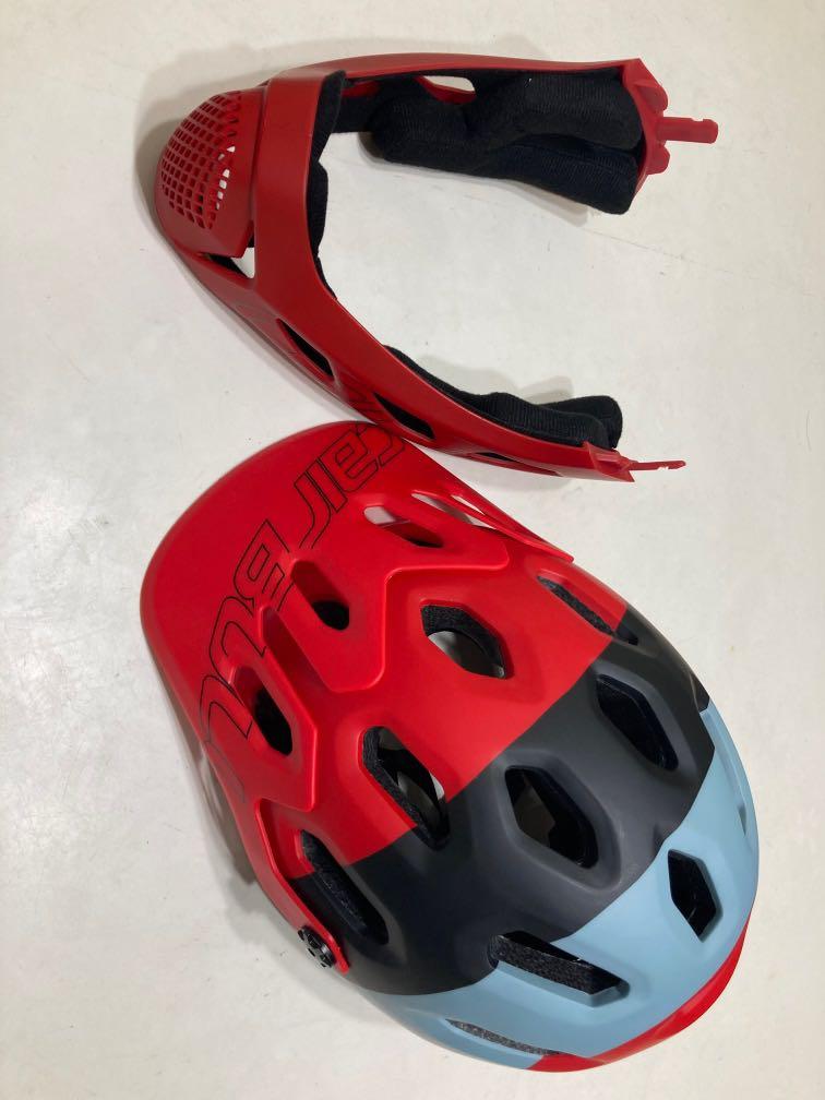 Full face helmet removable face/chin guard, Sports Equipment, Other ...