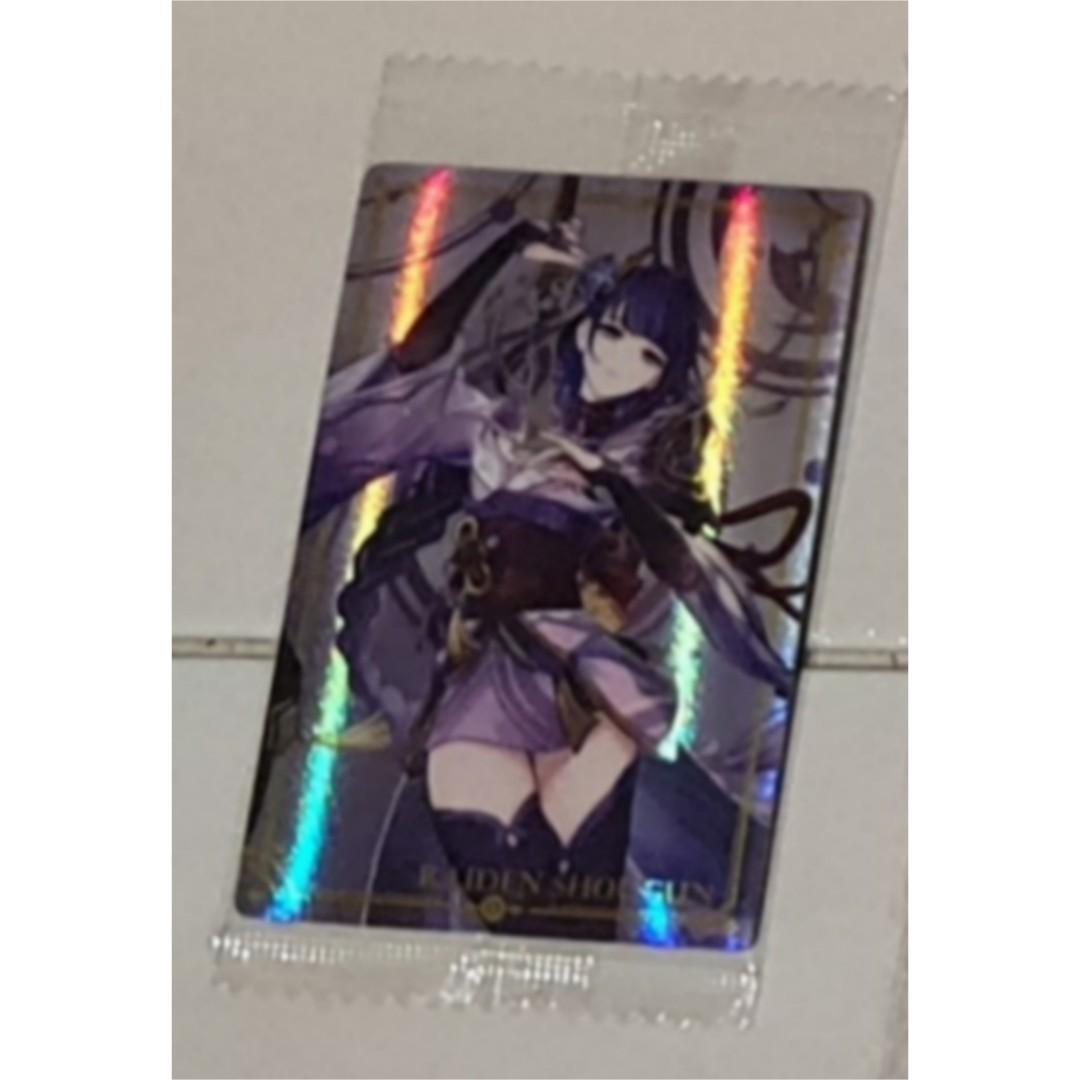 Genshin Impact Raiden Shogun Wafer Card, Hobbies & Toys, Memorabilia ...
