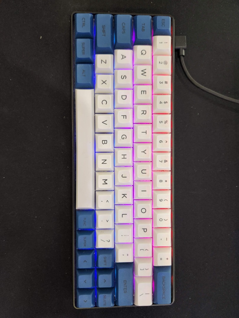 GK64 Modded Keyboard[Gateron Red Lubed], Computers & Tech, Parts ...