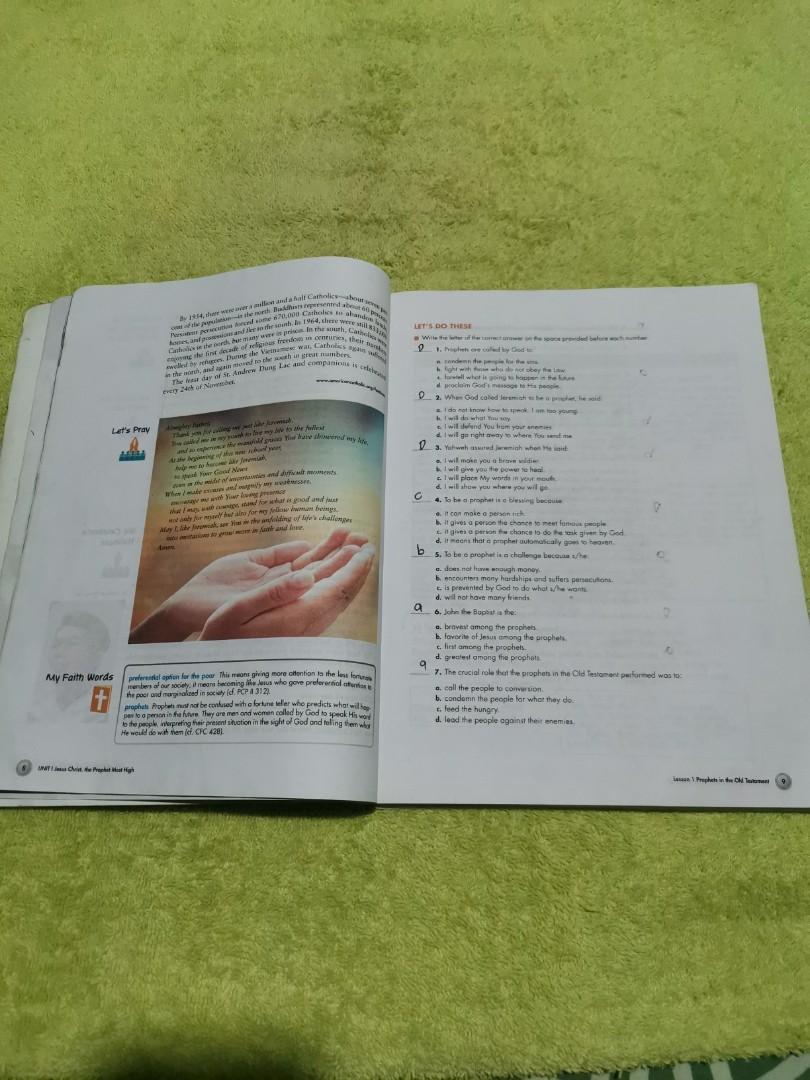 Grade 8 Religion, Hobbies & Toys, Books & Magazines, Textbooks on Carousell