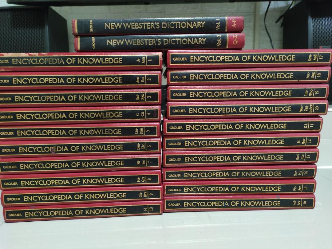 GROLIER - Encyclopedia Knowledge + Dictionary 22Pcs, Hobbies & Toys ...