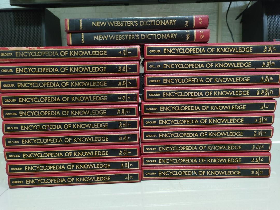 GROLIER - Encyclopedia Knowledge + Dictionary 22Pcs, Hobbies & Toys ...