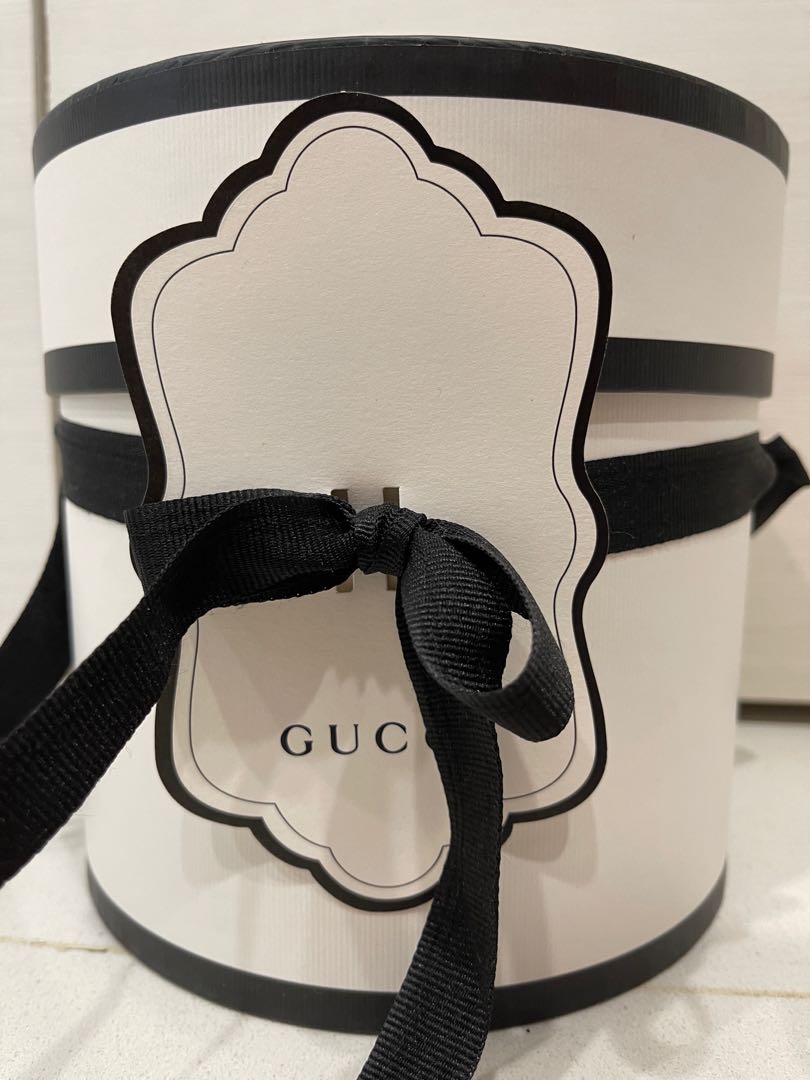 Gucci Round Box with removable cap, Luxury, Accessories on Carousell