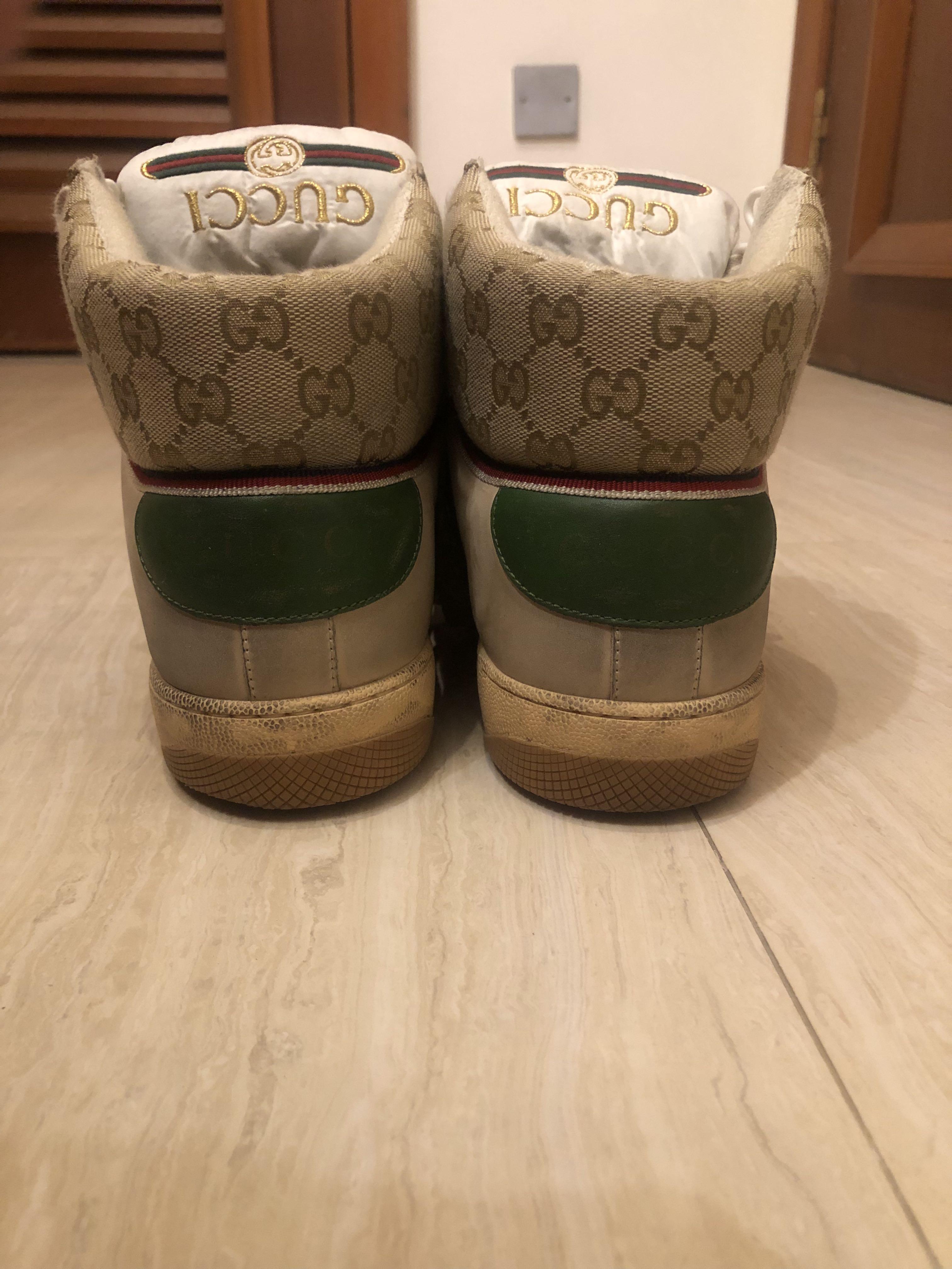 Gucci Shoe screener high top, Luxury, Sneakers & Footwear on Carousell