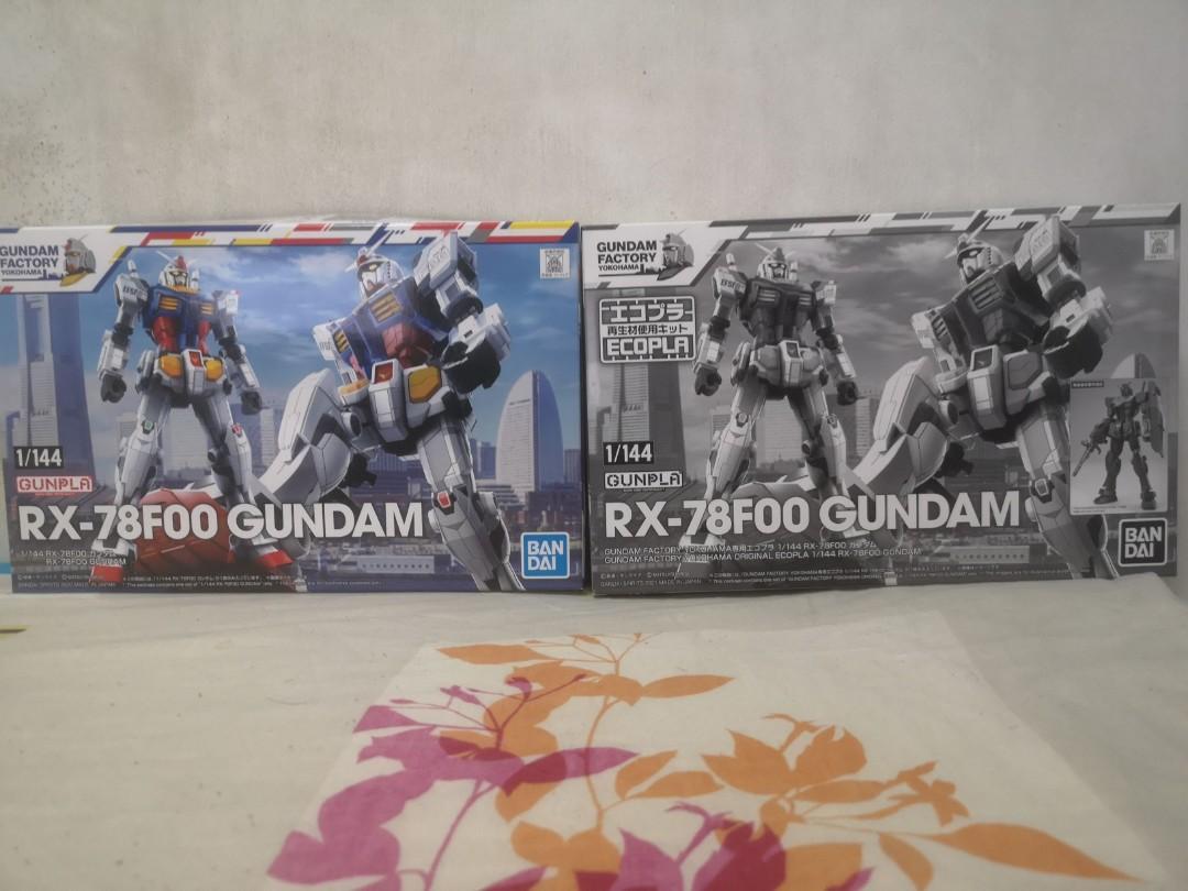 Gundam Factory Yokohama RX-78 F00 ECOPLA ver and Normal ver Gundam 1 / ...