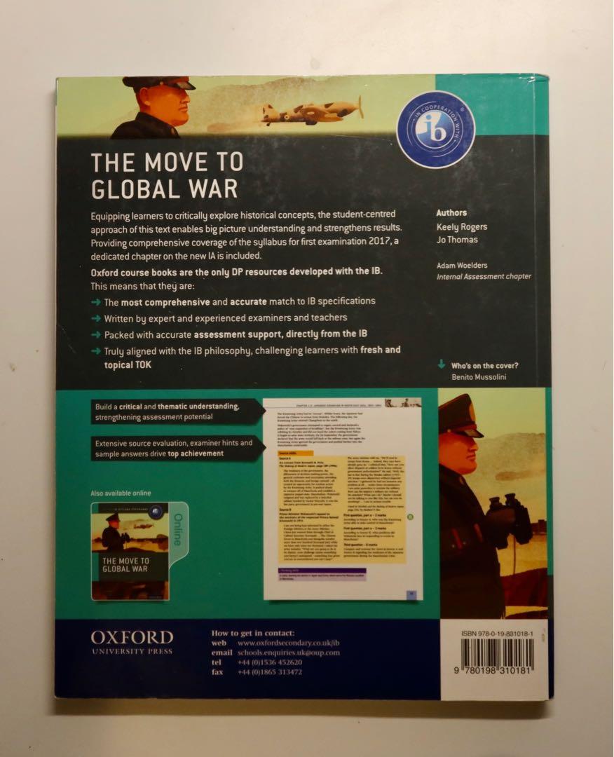 IBDP History - The Move to Global War (Oxford), 興趣及遊戲, 書本 & 文具, 教科書 ...